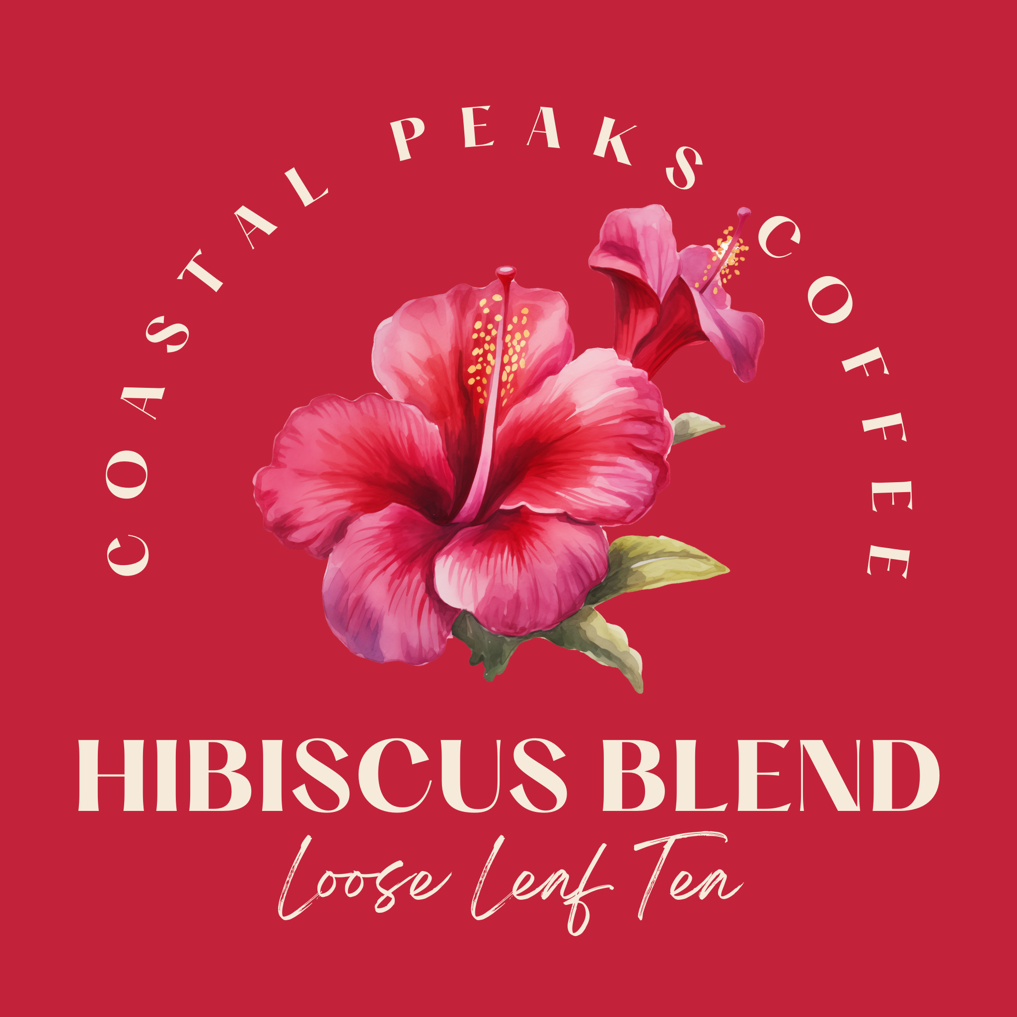 Hibiscus Blend Loose Leaf Tea | Coastal Peaks Coffee